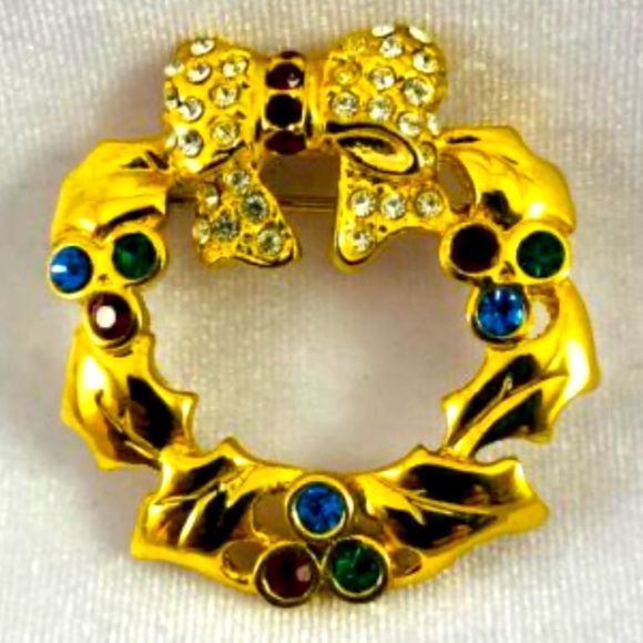 Vintage | Jewelry | Vintage Broochesvintage Merksamer Gold Tone ...